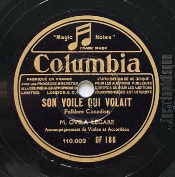 Encyclopédisque - Disque : Ovila LÉGARÉ - Son voile qui volait / Son ...